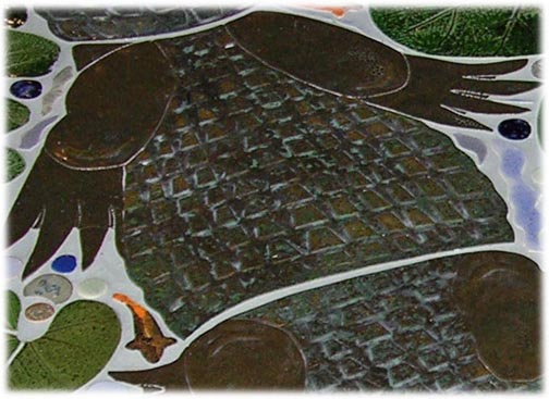 Alligator mosaic (shaped) ceramic tile floors by Tiles with Style ...