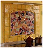 Leaf shaped mosaic ceramic tiles by Tiles with Style featured on Design ...