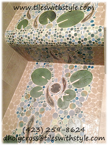 Rainbow Trout fish shaped mosaic tiles by Tiles with Style featured on ...