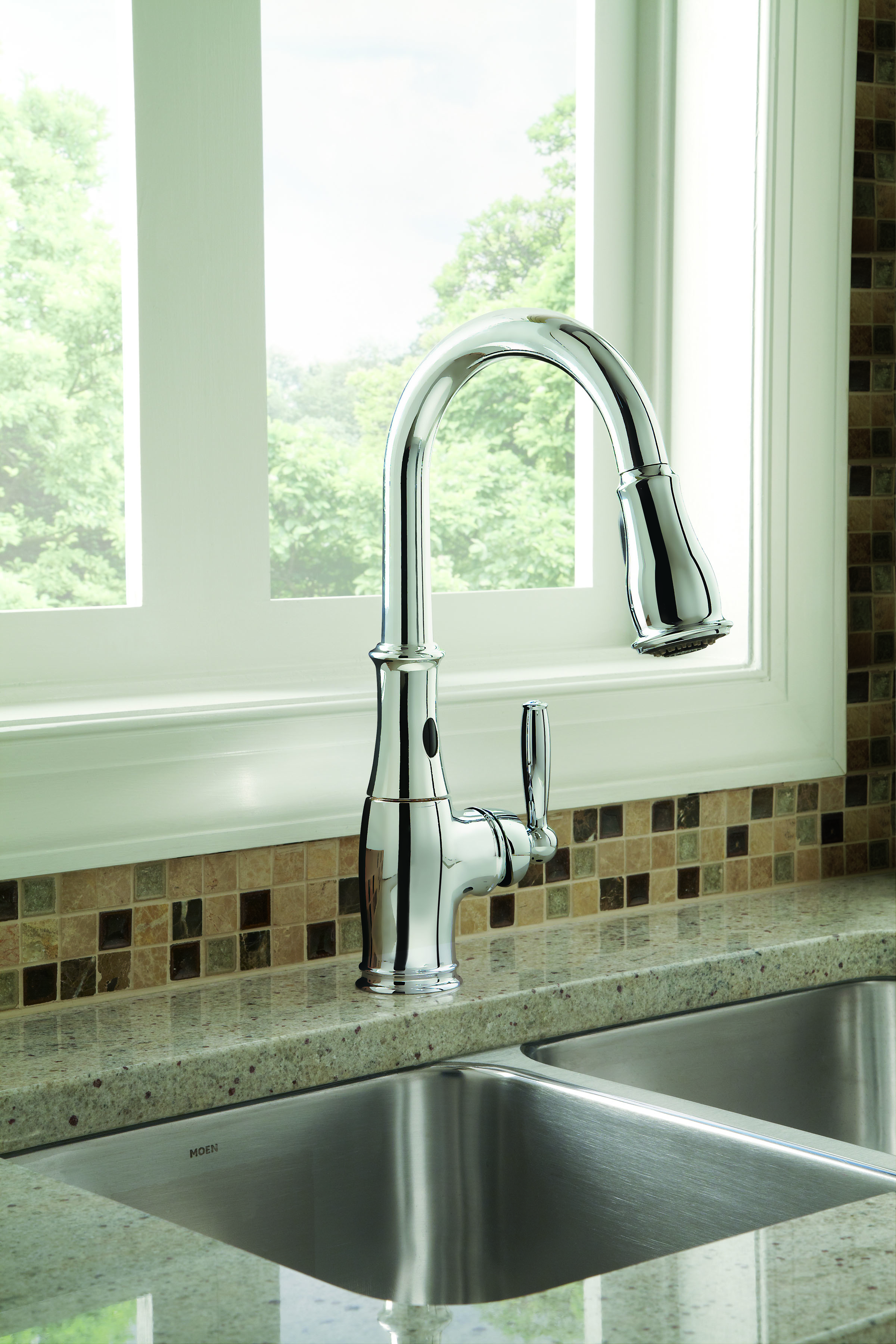 Moen Brantford pulldown kitchen faucet with MotionSense by Moen ...