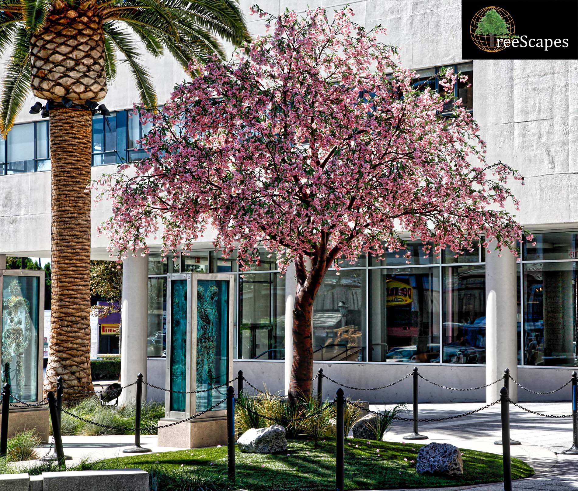 Cherry Blossom Tree with Fabricated Trunk by International TreeScapes ...