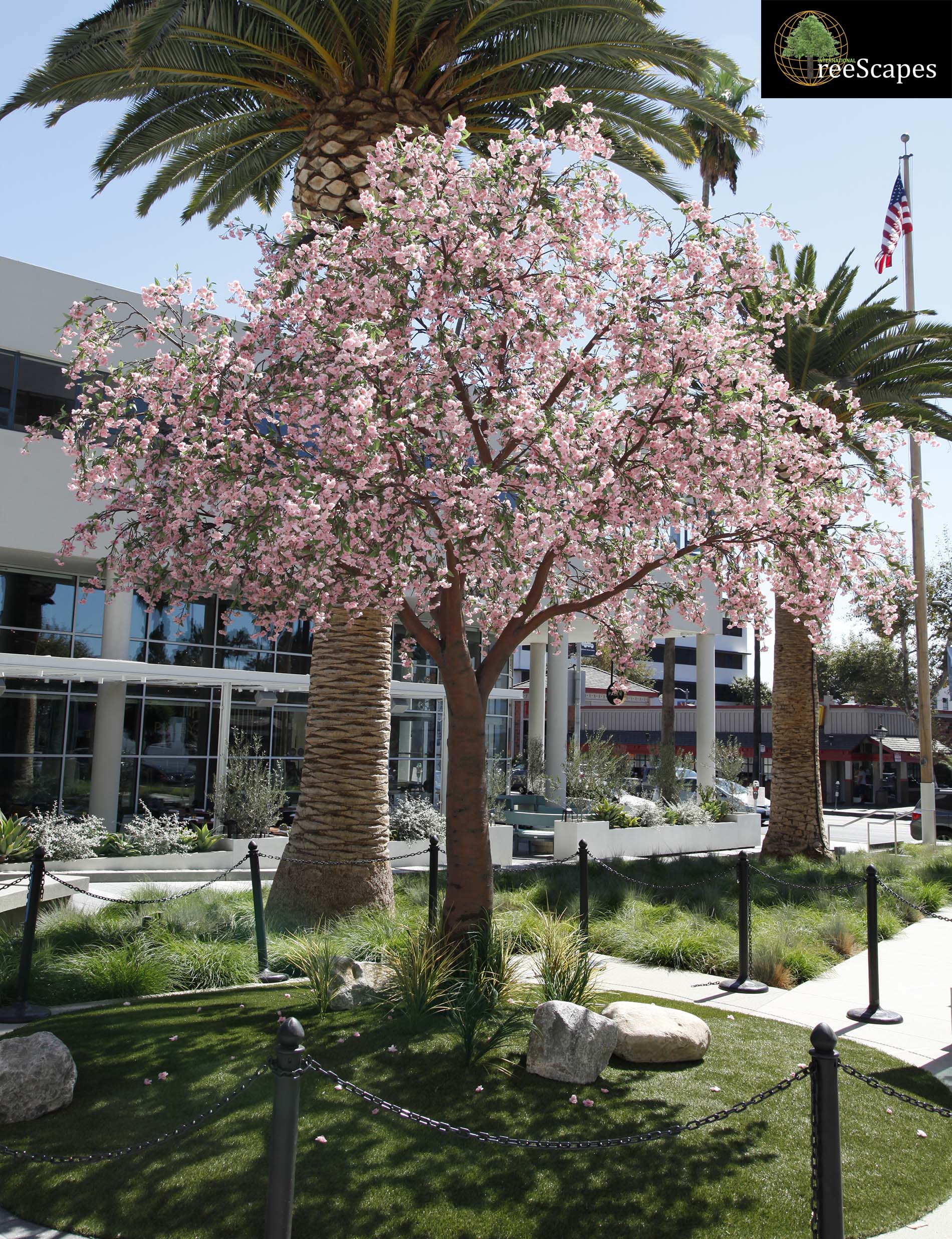 Cherry Blossom Tree with Fabricated Trunk by International TreeScapes ...
