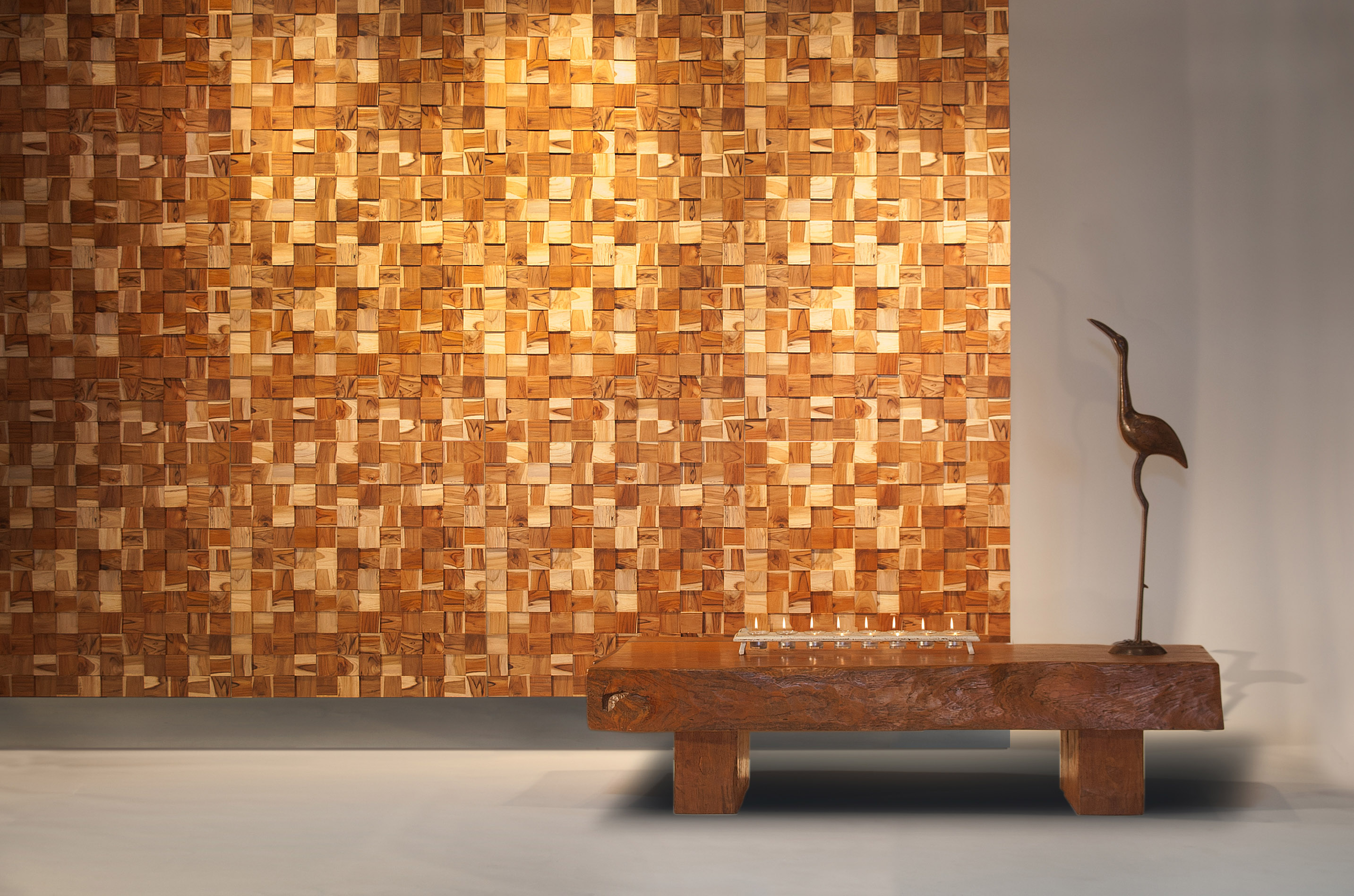 Wood Wall Covering - SQUARES by Cuttoffs - Wood Walls and Floors ...