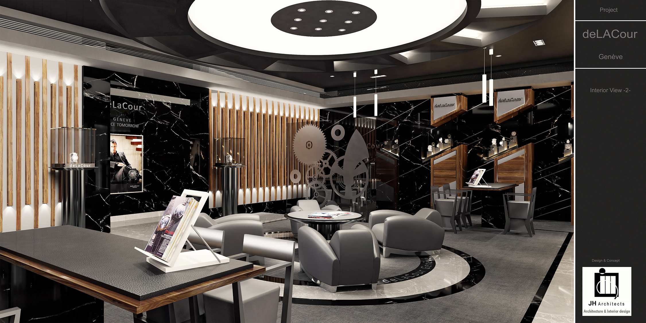 DeLaCour Luxury watches showroom - Geneva by JHArchitect featured on ...