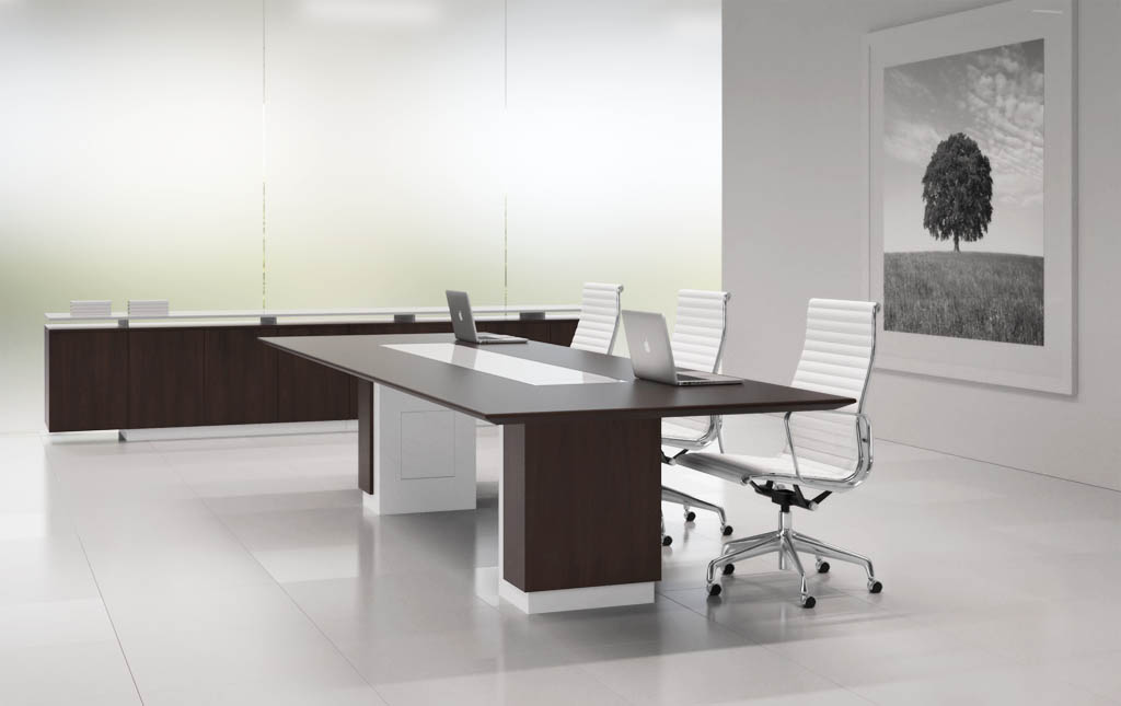 Meet Integrated Glass Inset Conference Table by Creative Wood wins 2015 ...