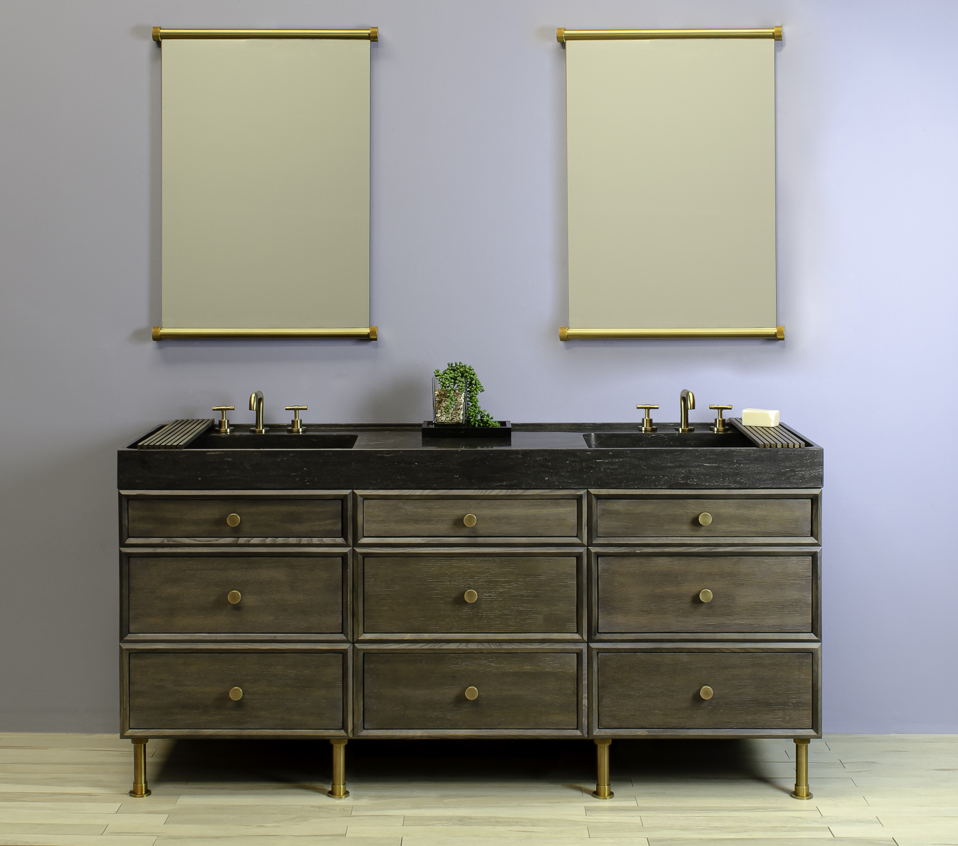 DOUBLE ELEMENTAL VANITY by Stone Forest featured on Design Journal.