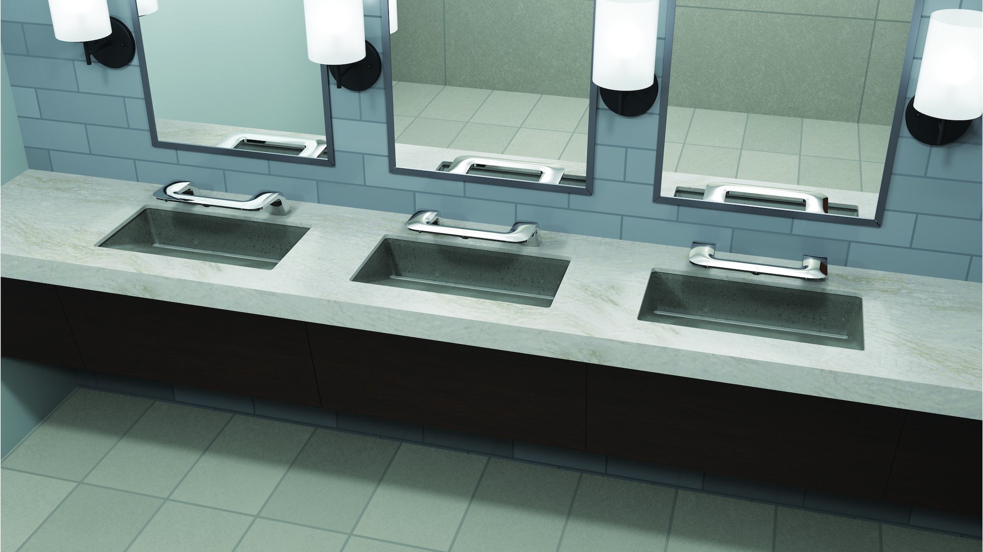 WashBar with Undermount Basins by Bradley Company wins 2020 Platinum ...