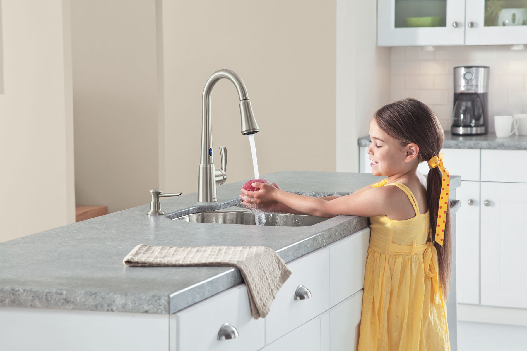 Moen Delaney pulldown kitchen faucet with MotionSense by Moen ...