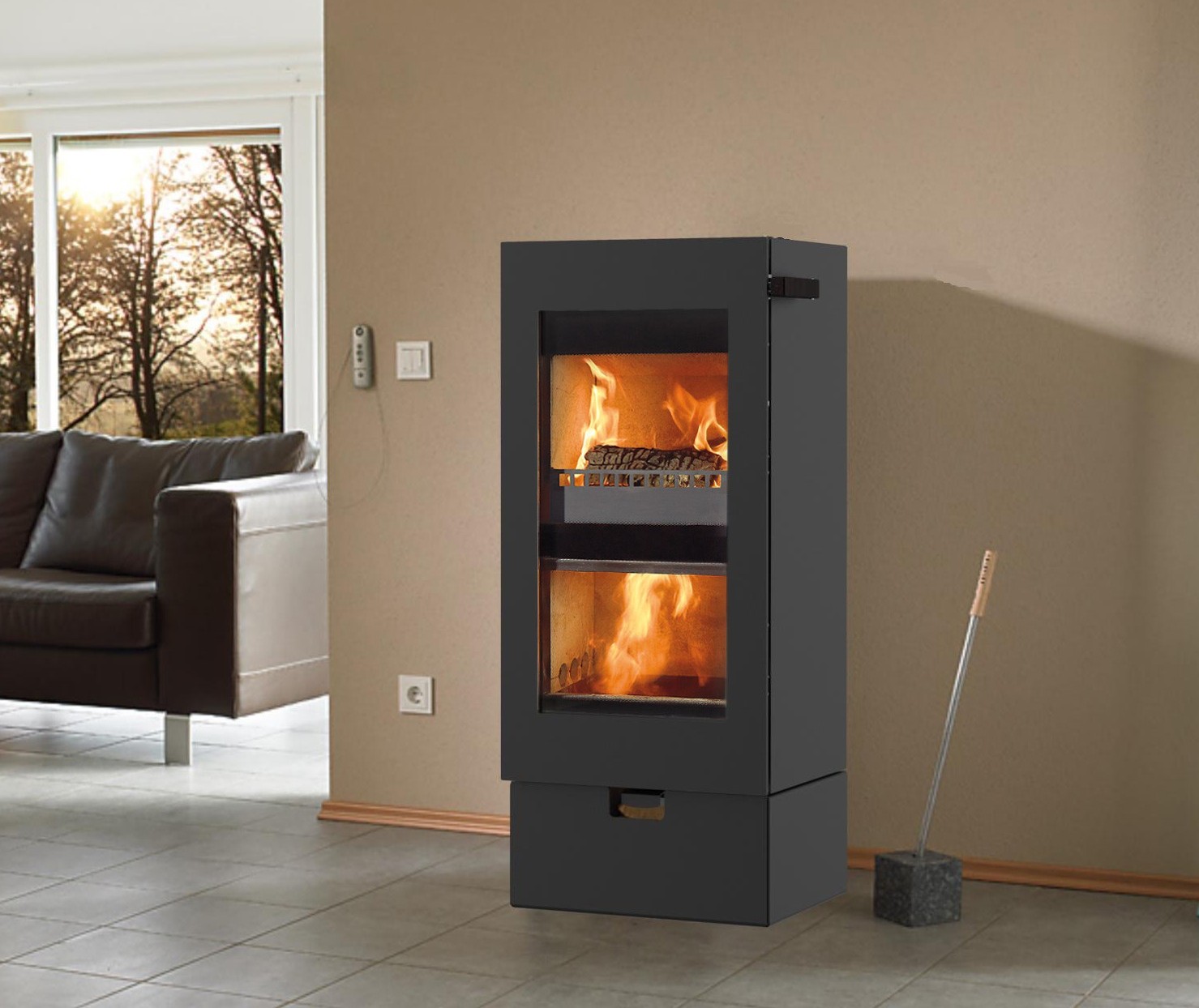 Twinfire woodburning stove by Wittus - Fire by Design featured on ...
