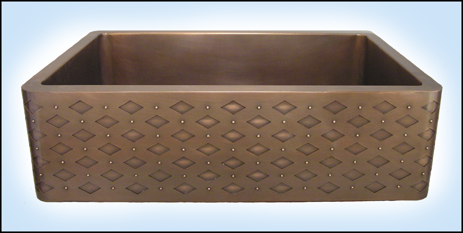 Diamond Rivet Farm House Sink by Texas Lightsmith wins 2007 Silver ADEX ...