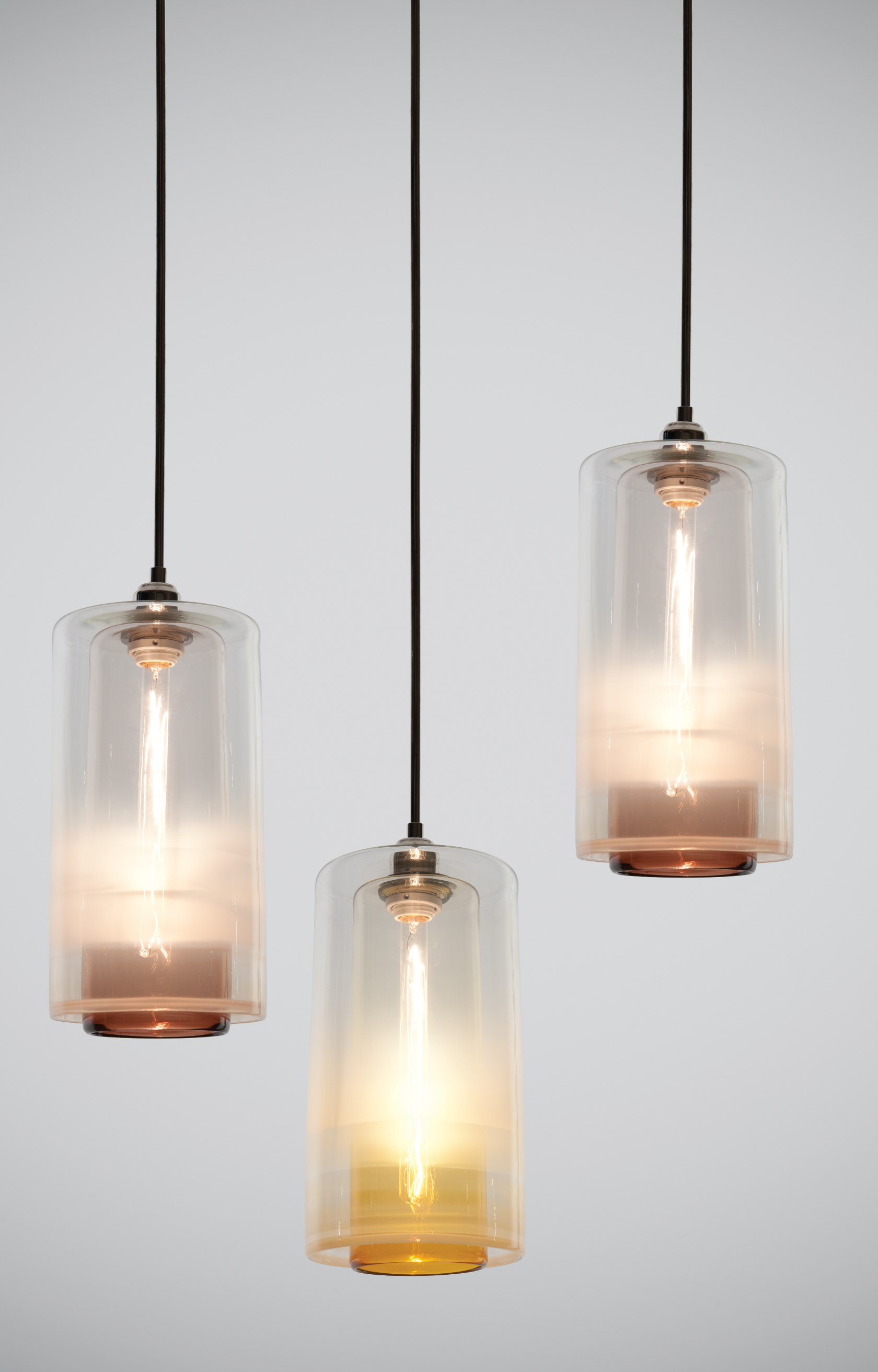 Nested Cylinder Pendants by Jamie Harris Studio Inc wins 2015 ADEX Awards