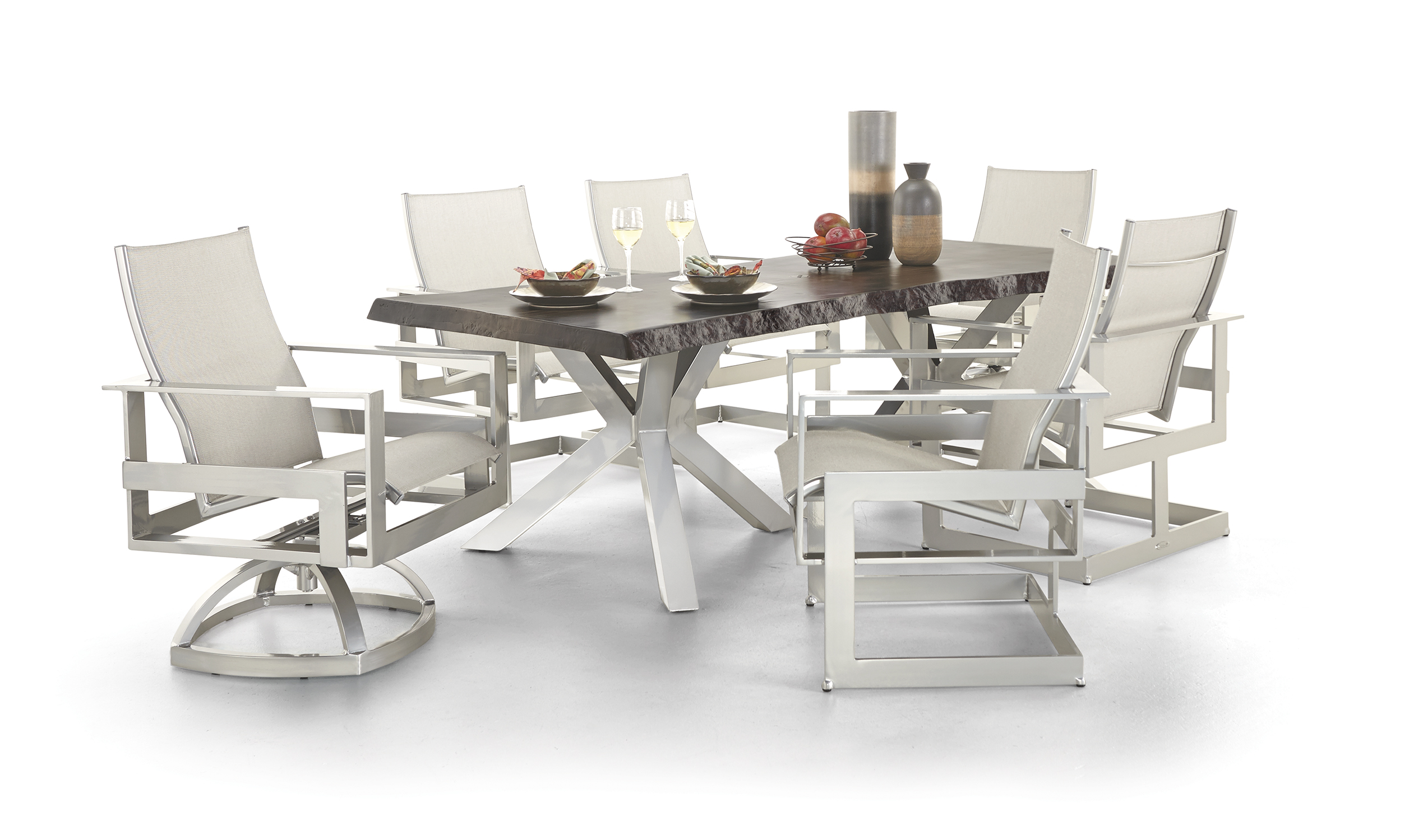Eclipse Sling Dining with Live Edge/Altra Table by Pride Family Brands ...